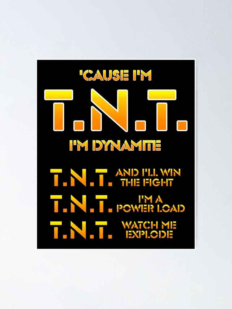 "TNT" Poster for Sale by ladycrow-prints | Redbubble