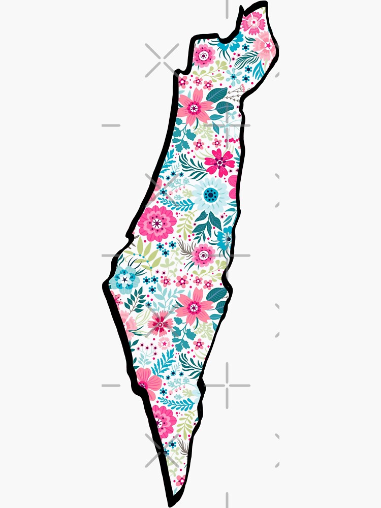"Palestine map" Sticker for Sale by Budoorsaeedoo | Redbubble