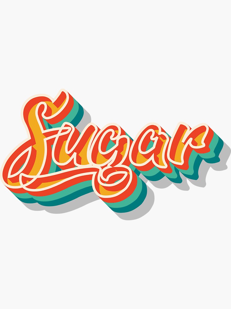 "Sugar Logo" Sticker for Sale by MardiBoy | Redbubble