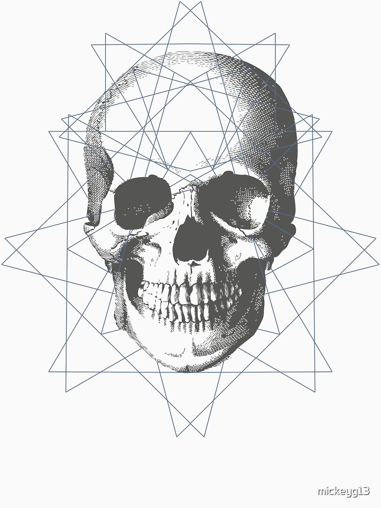 "Geometric Skull Graphic" T-shirt for Sale by mickeyg13 | Redbubble ...