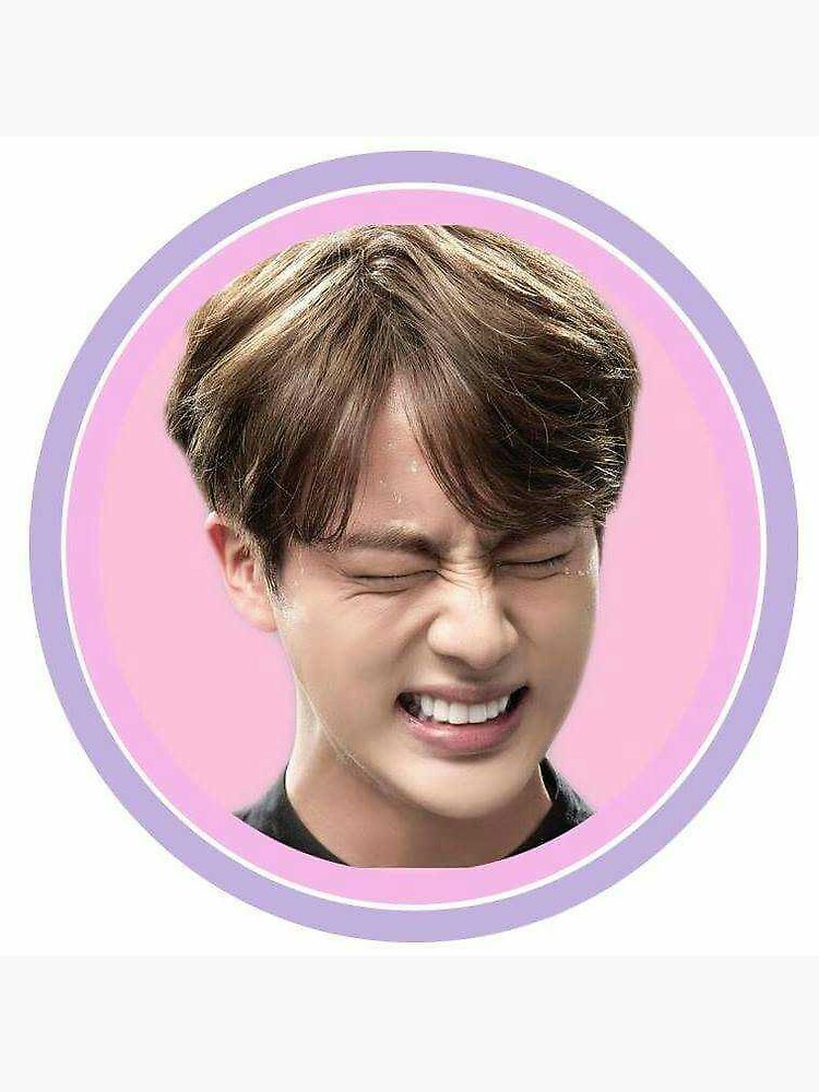 "BTS JIN STICKER" Sticker by starlightchu | Redbubble