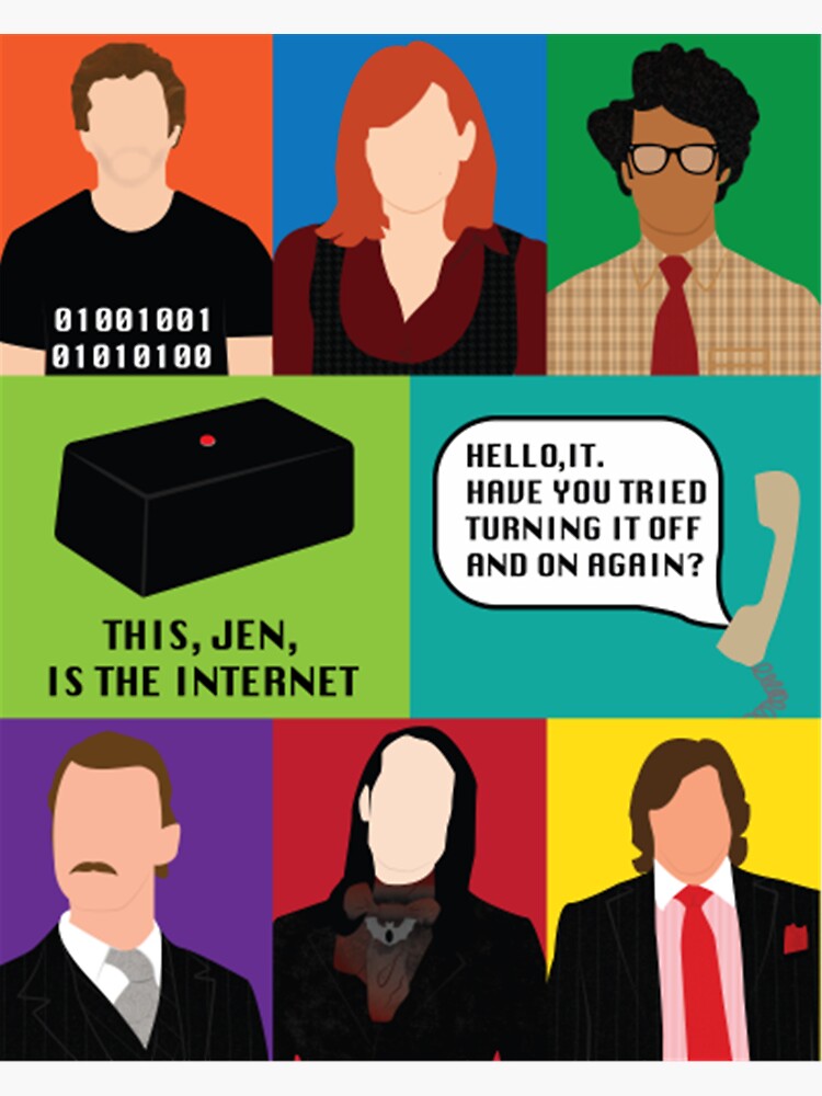 "The It Crowd Funny" Sticker for Sale by FranYoung | Redbubble