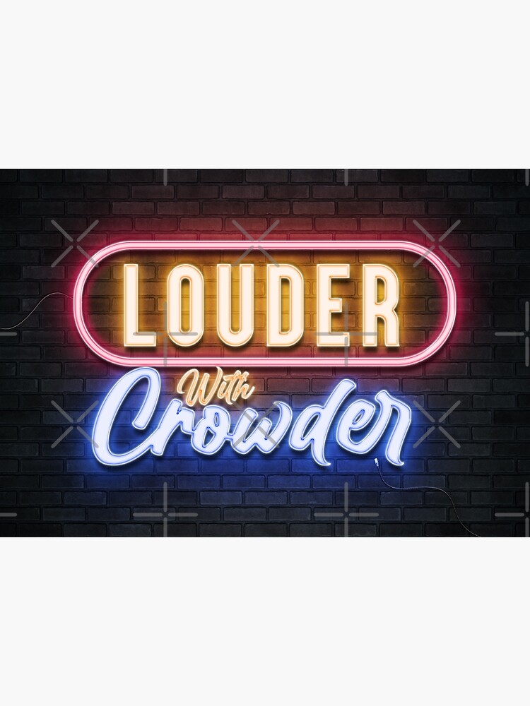 "Louder With Crowder Poster" Poster for Sale by graphic-genie | Redbubble