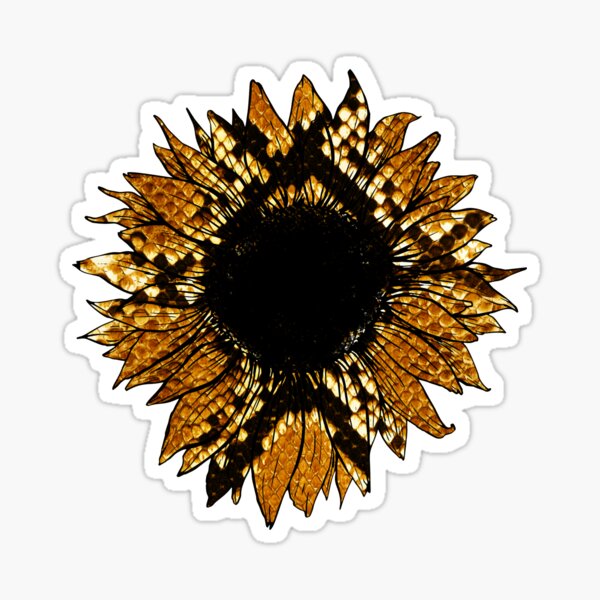 "Snake sunflower sublimation designs for printable" Sticker for Sale by ...
