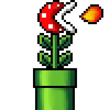 "8-Bit Piranha Plant" Sticker for Sale by Kolavvy | Redbubble