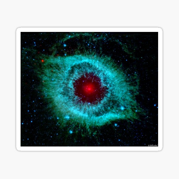 "Helix Nebula Infrared Enhanced" Sticker by WWestmoreland | Redbubble
