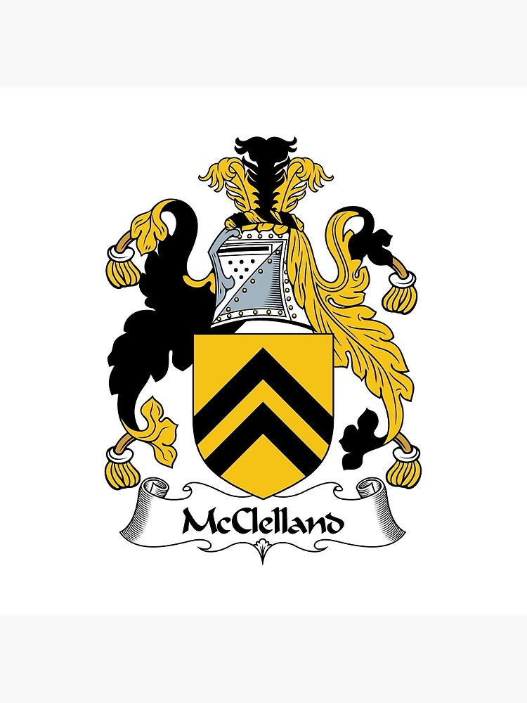 "McClelland Coat of Arms / McClelland Family Crest" Throw Pillow for ...