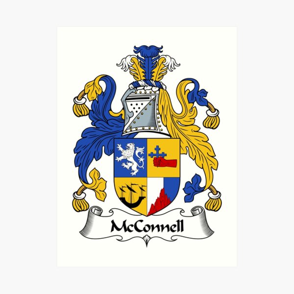 "McConnell Coat of Arms / McConnell Family Crest" Art Print by ...