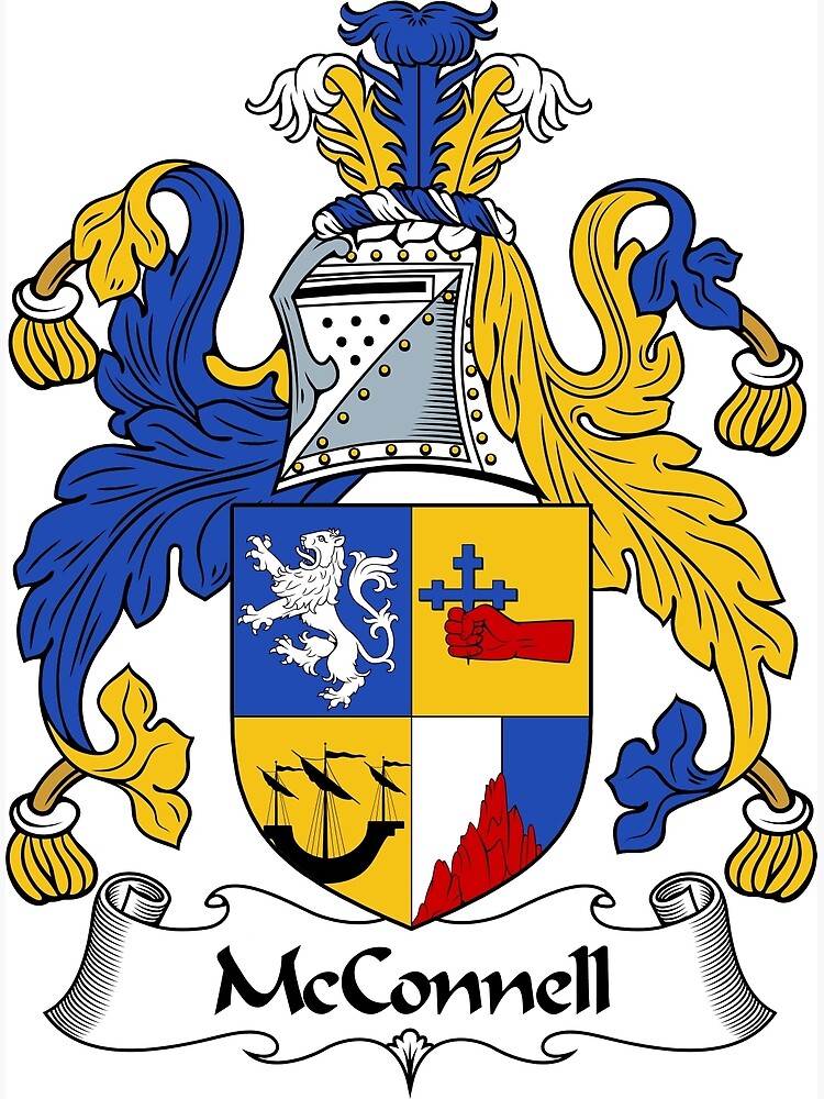 "McConnell Coat of Arms / McConnell Family Crest" Art Print by ...