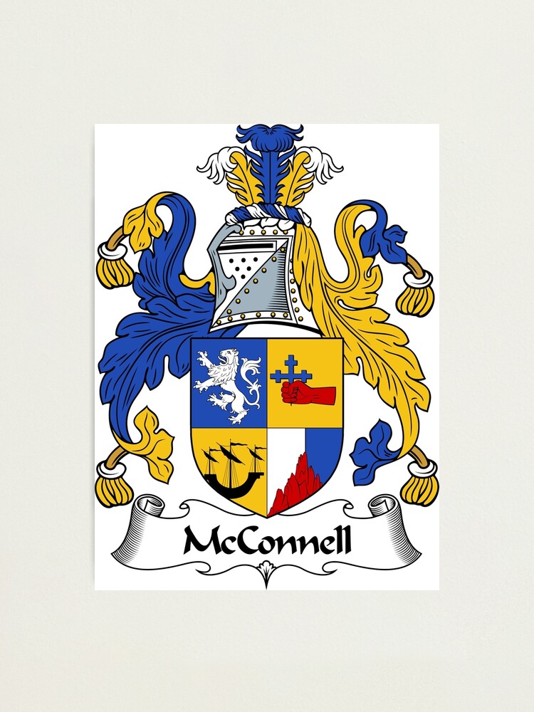"McConnell Coat of Arms / McConnell Family Crest" Photographic Print ...