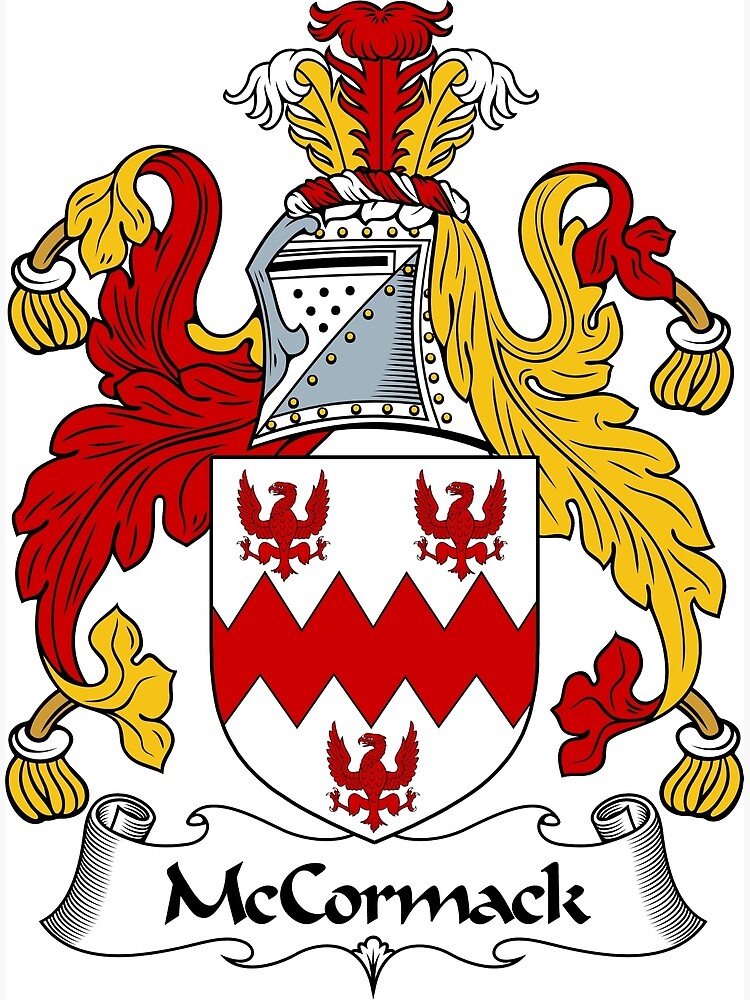 "McCormack Coat of Arms / McCormack Family Crest" Framed Art Print for ...