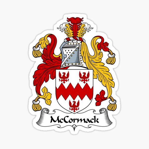 "McCormack Coat of Arms / McCormack Family Crest" Sticker for Sale by ...