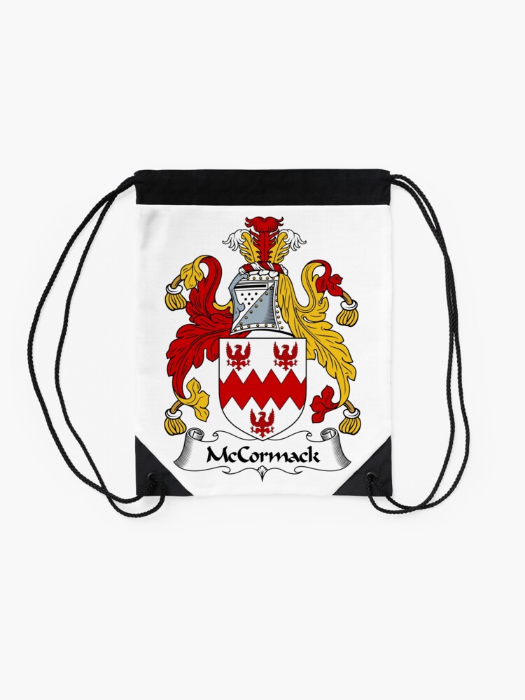 "McCormack Coat of Arms / McCormack Family Crest" Drawstring Bag for ...
