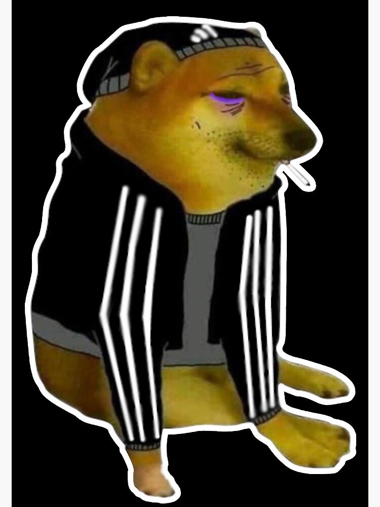 "Cheems Slav Doomer Shiba Inu" Art Print by Slav-Art | Redbubble