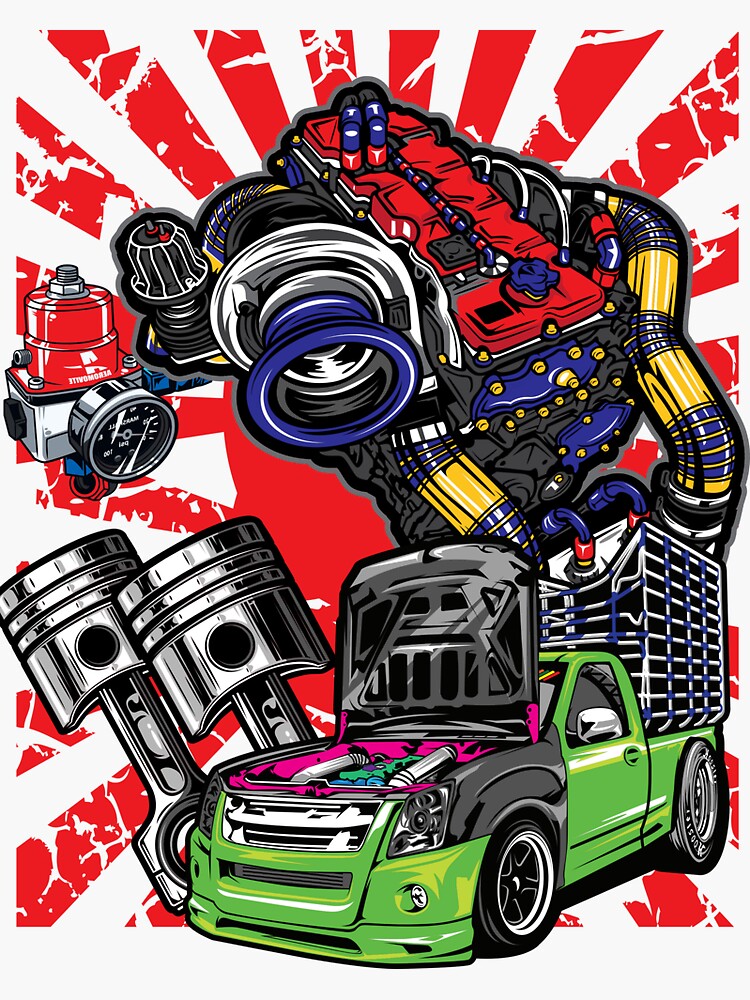 "Thai look car" Sticker for Sale by 2cprint | Redbubble