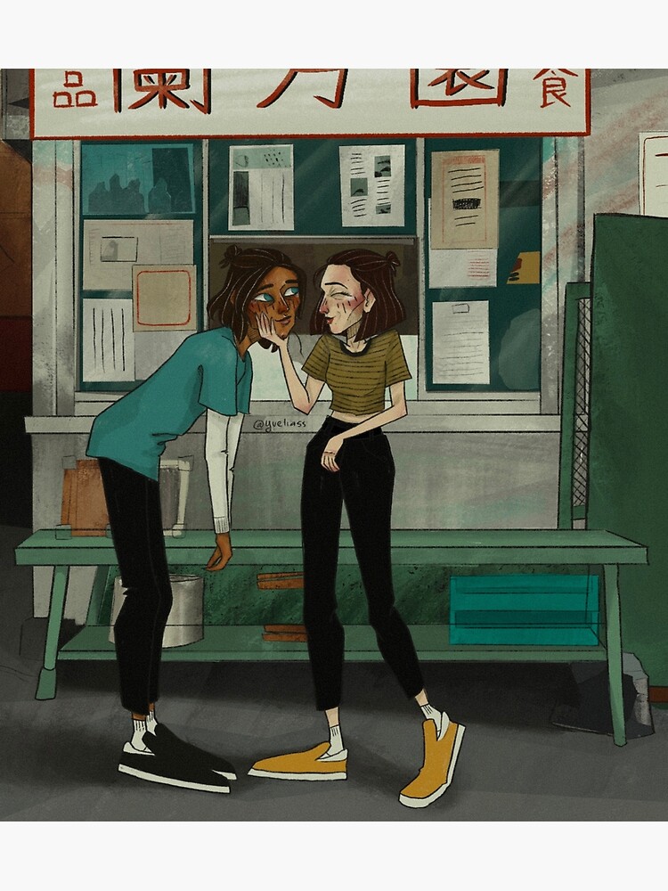 "sokka and suki - atla modern au 2b" Poster for Sale by yuelias | Redbubble