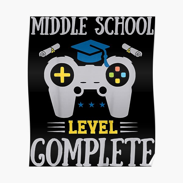 Póster «Niños Nivel de escuela secundaria Completo Gamer Boy Girl ...