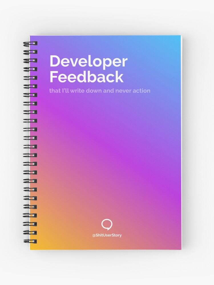"Design Feedback" Journal for Sale by shituserstore | Redbubble