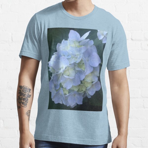 "Blue Hydrangea 2" T-shirt for Sale by KimSyOk | Redbubble | hydrangea ...