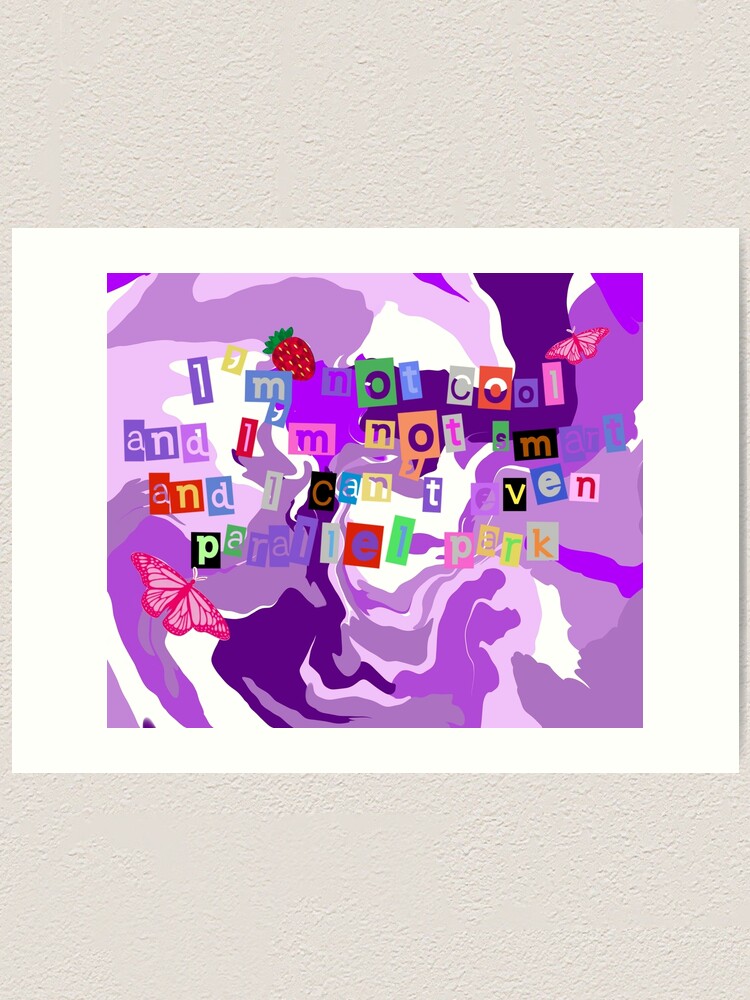 Lámina artística «Letras de Olivia Rodrigo Sour» de MadeByRaegan ...