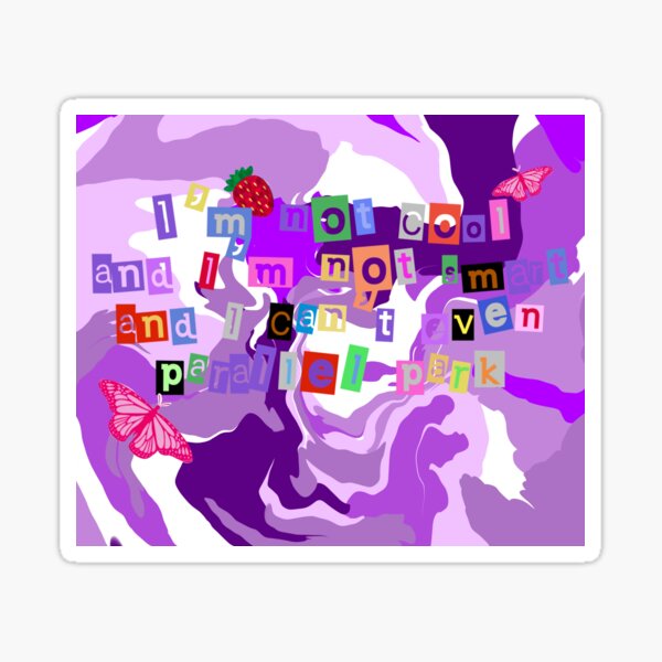 "Olivia Rodrigo Sour Lyrics " Sticker by MadeByRaegan | Redbubble