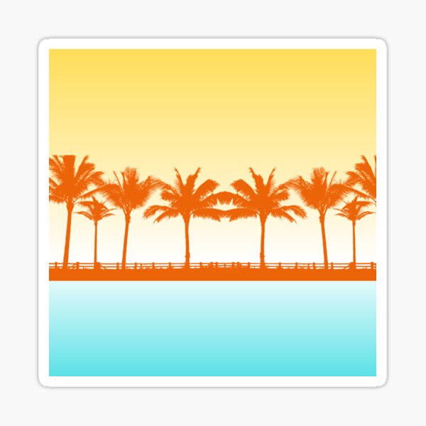 "Vintage Beach Scene" Sticker by Mexas77 | Redbubble