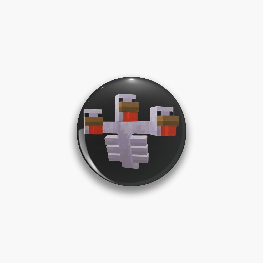 "Minecraft Chicken Wither Cursed Meme" Sticker for Sale by ...