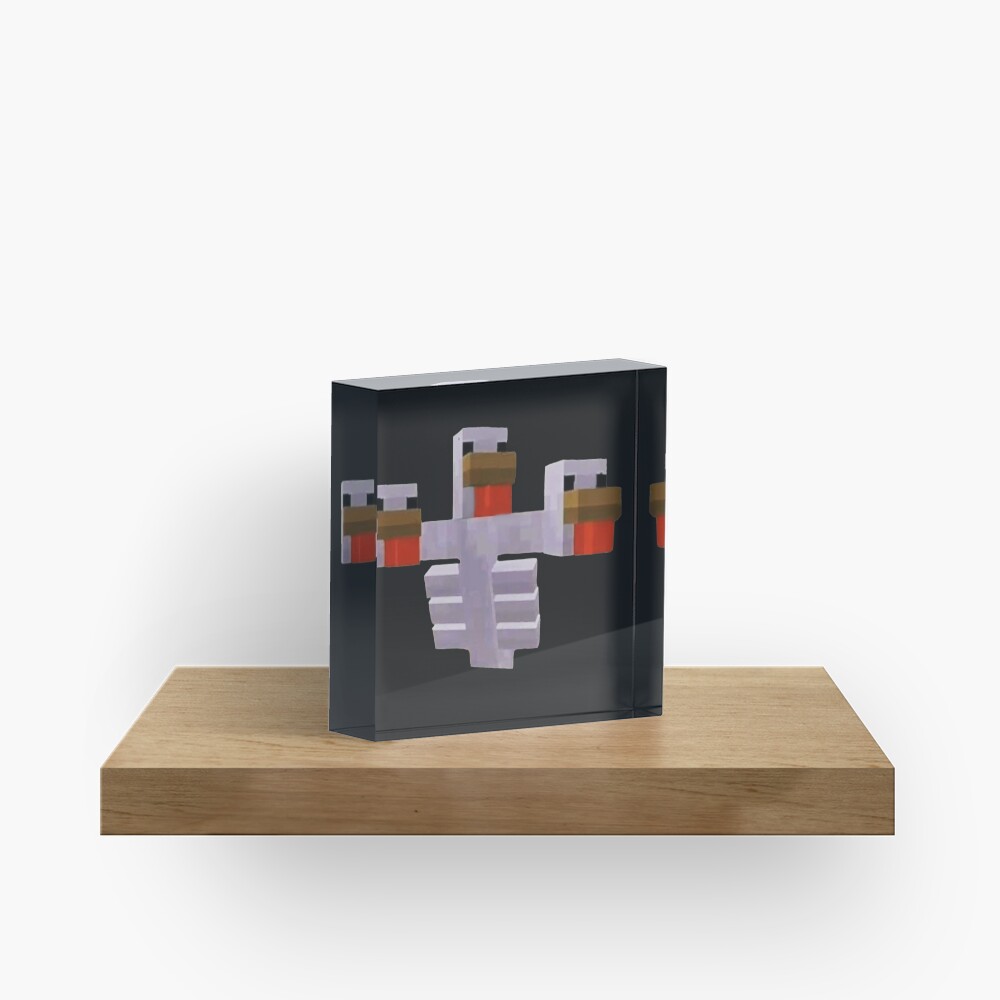 "Minecraft Chicken Wither Cursed Meme" Sticker for Sale by ...
