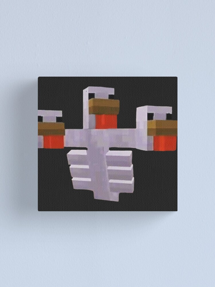 "Minecraft Chicken Wither Cursed Meme" Canvas Print by TheKeyToReality ...
