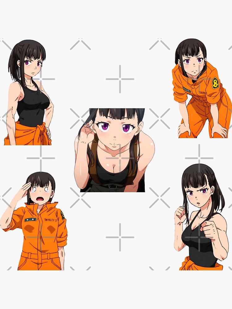 "Maki - Fire Force Sticker Pack" Sticker for Sale by WAIFUCORNER ...
