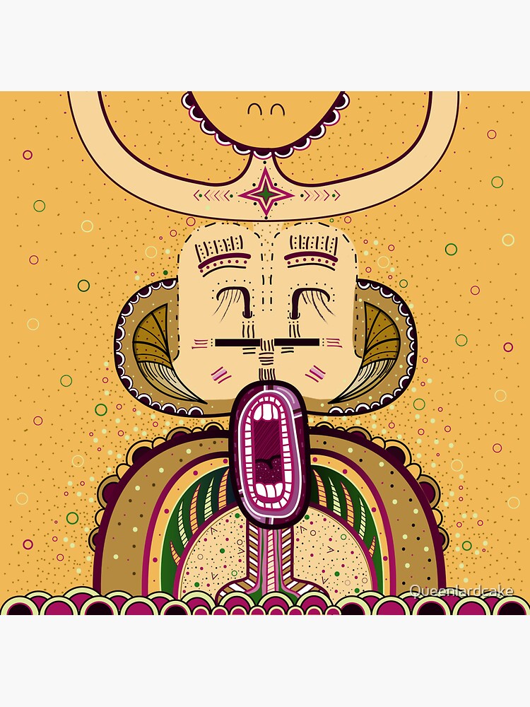 "Hangry Hungry Food Goddess" Sticker for Sale by Queenlardcake | Redbubble