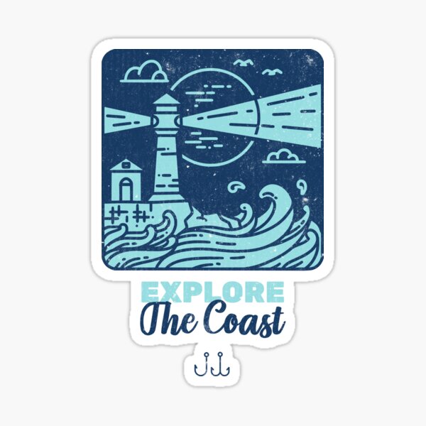 "Explore The Coast" Sticker for Sale by nature-calls | Redbubble