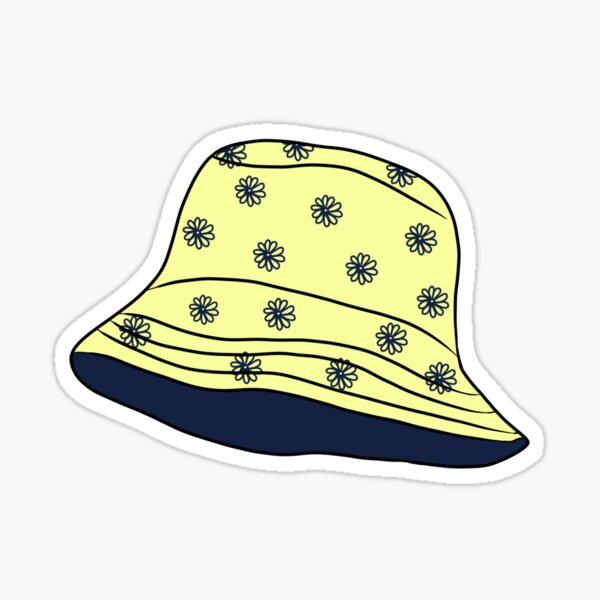 "Floral bucket hat" Sticker for Sale by Tbtworld | Redbubble