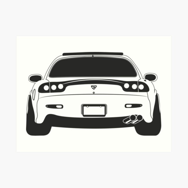 "Rx7 FD Shirt" Art Print for Sale by Neuefab | Redbubble
