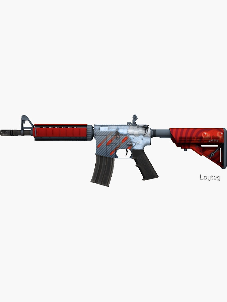 "M4A4 | Bullet Rain" Sticker for Sale by Loyteg | Redbubble