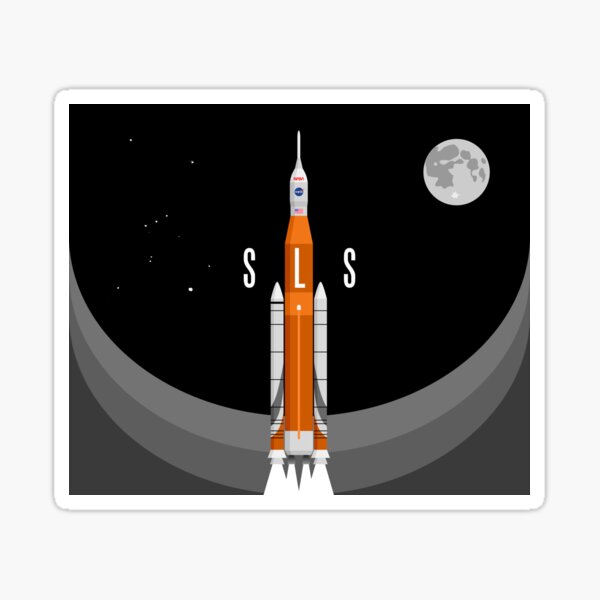 "NASA Space Launch System (SLS) Rocket Launch" Sticker for Sale by ...