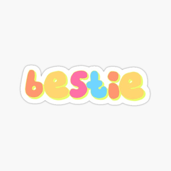 "bestie sticker" Sticker by EmikoNamika | Redbubble