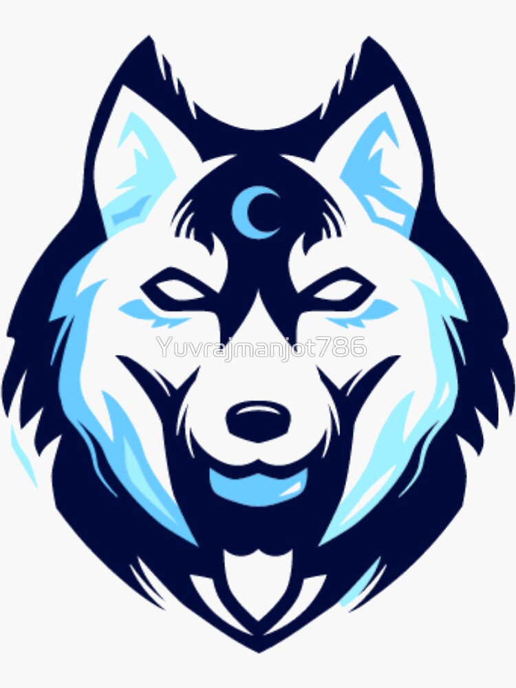 "Blue gaming logo" Sticker for Sale by Yuvrajmanjot786 | Redbubble