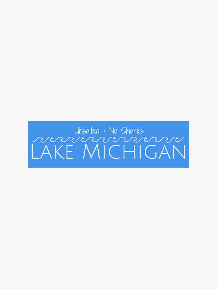 "Lake Michigan Logo" Sticker for Sale by jordanberdovich | Redbubble