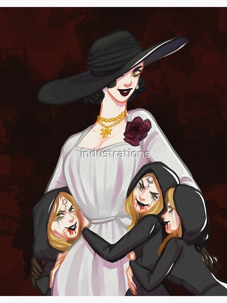 "Lady Dimitrescu print" Poster by industrations | Redbubble