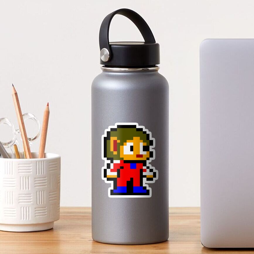 "Alex Kidd Pixel Art" Sticker for Sale by djspacegr | Redbubble