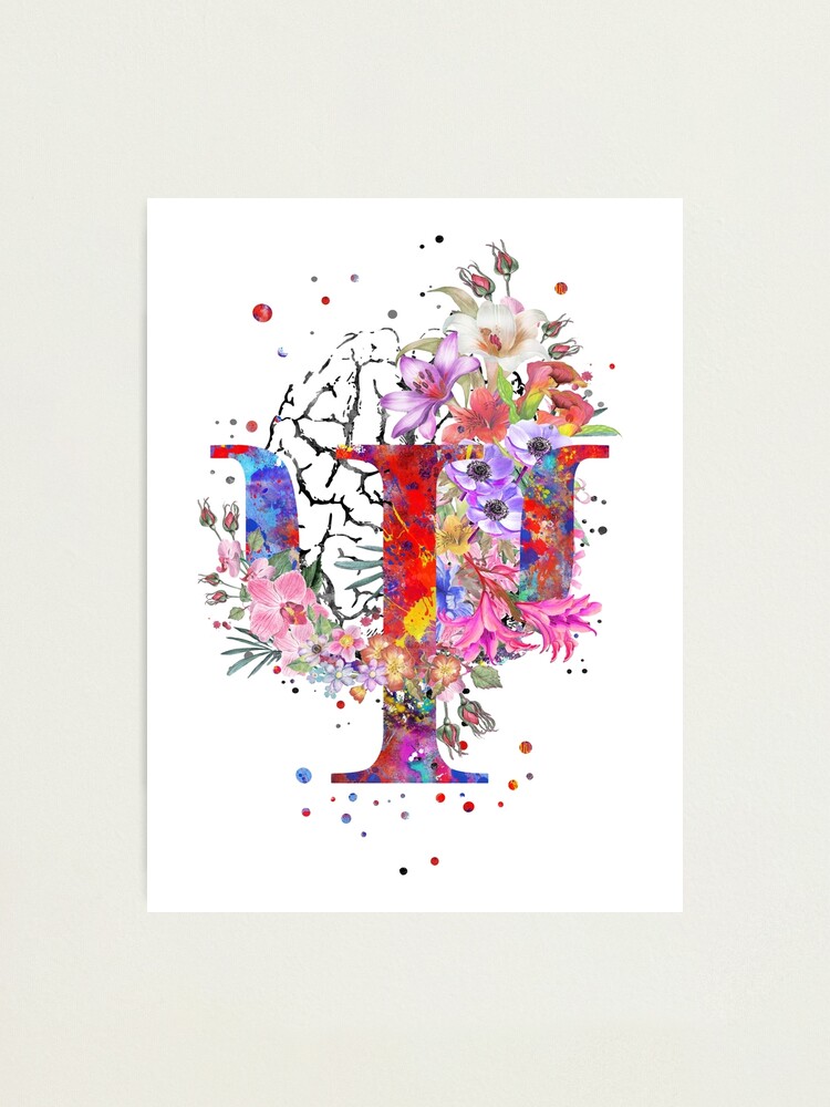 "Psychology symbol and brain" Photographic Print for Sale by ...