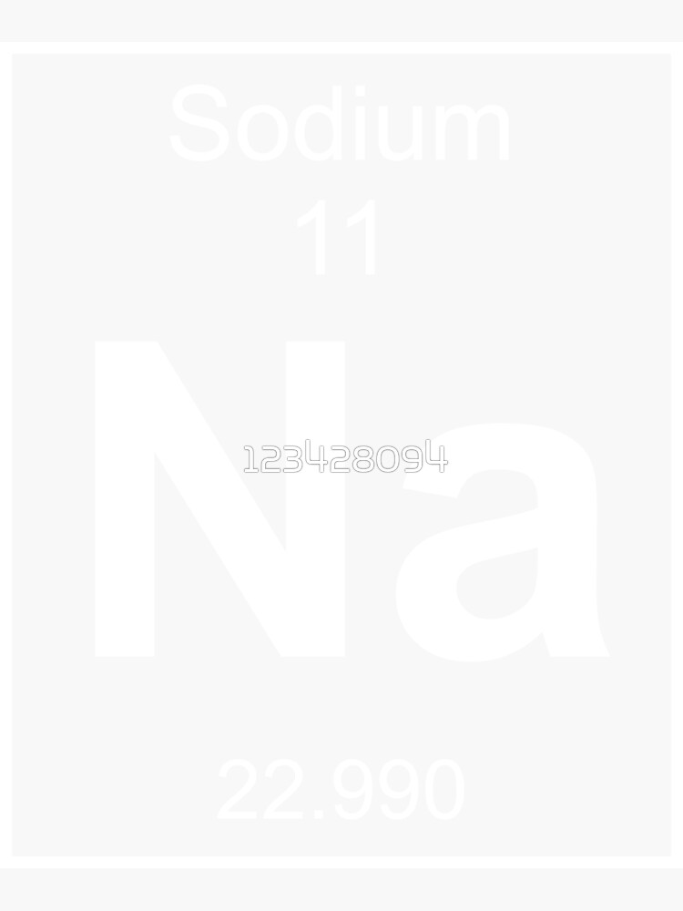 "Sodium chemical element periodic table Funny Comical Chemistry ...