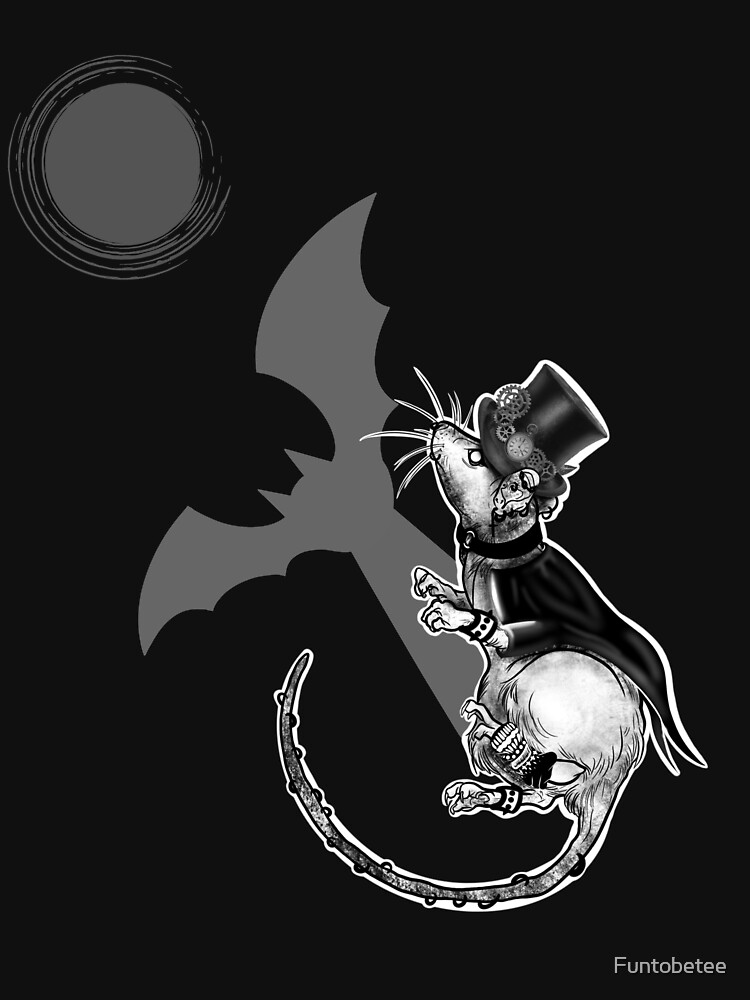 "Gothic Bat Black T Goth Rat Witch Pagan Rodent of the Occult" T-shirt ...