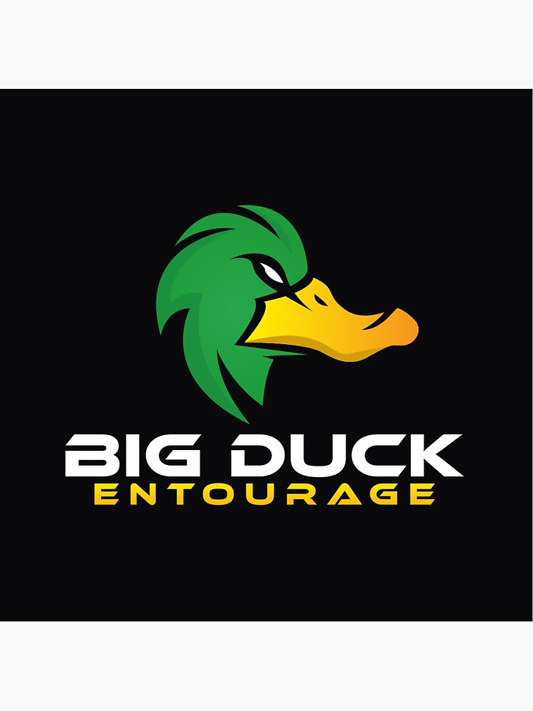"Big Duck Entourage Logo" Sticker for Sale by BDE-Ducks | Redbubble