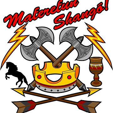 "Shango" Sticker by Korvus78 | Redbubble