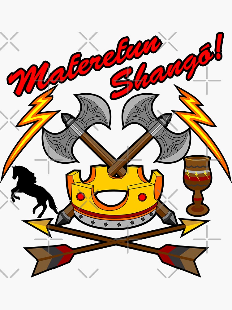 "Shango" Sticker by Korvus78 | Redbubble
