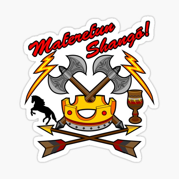 "Shango" Sticker by Korvus78 | Redbubble