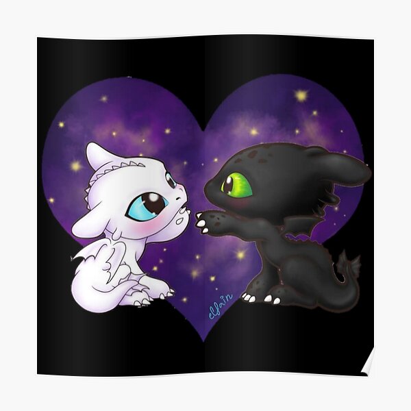 "Toothless Night Light Fury" Poster for Sale by artask | Redbubble