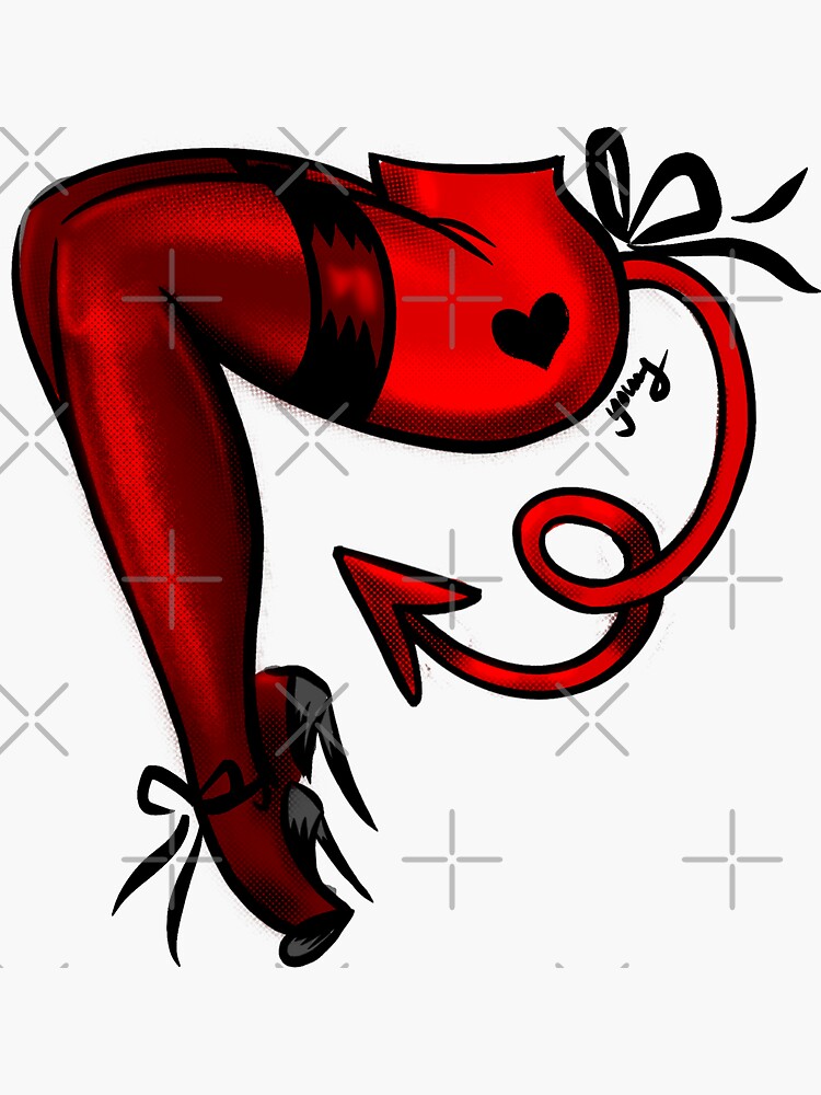 "Devil Legs" Sticker for Sale by Andreayoung | Redbubble